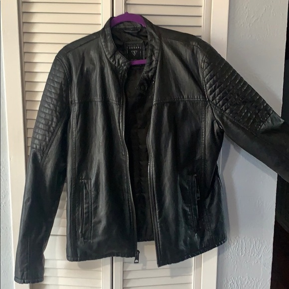 Guess | Jackets & Coats | Black Non Leather Jacket | Poshmark